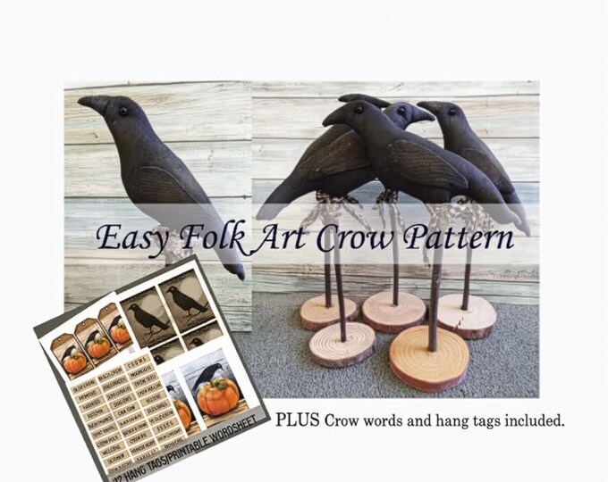 Primitive Crow on Bed Spring - Etsy
