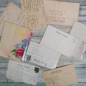 Lot of Rose Victorian Antique Postcards and Card - Etsy