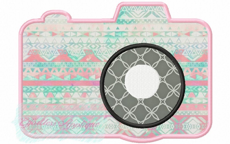 Camera Applique Design - Etsy