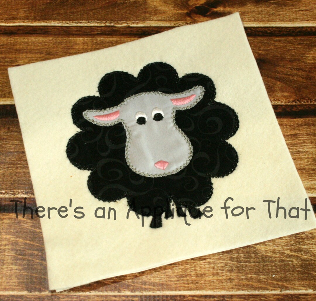 Sheep Applique Design - Etsy
