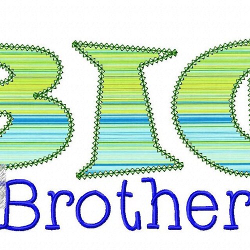 Big Brother Outline Machine Embroidery Design - Etsy