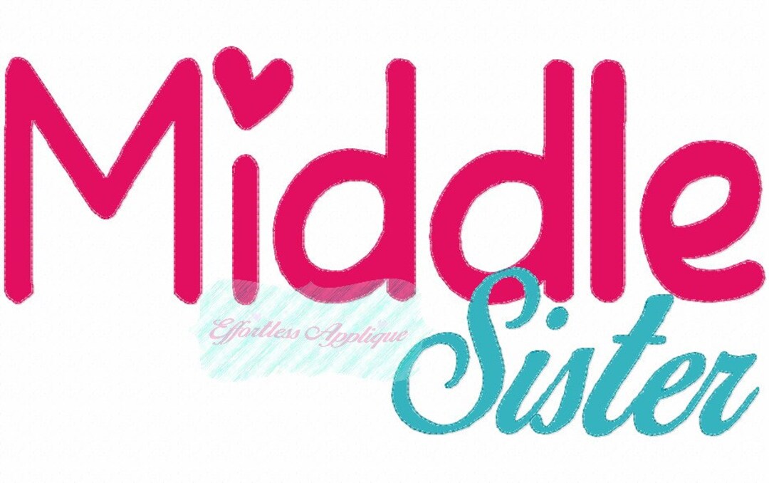 Middle Sister Vinyl SVG File - Etsy