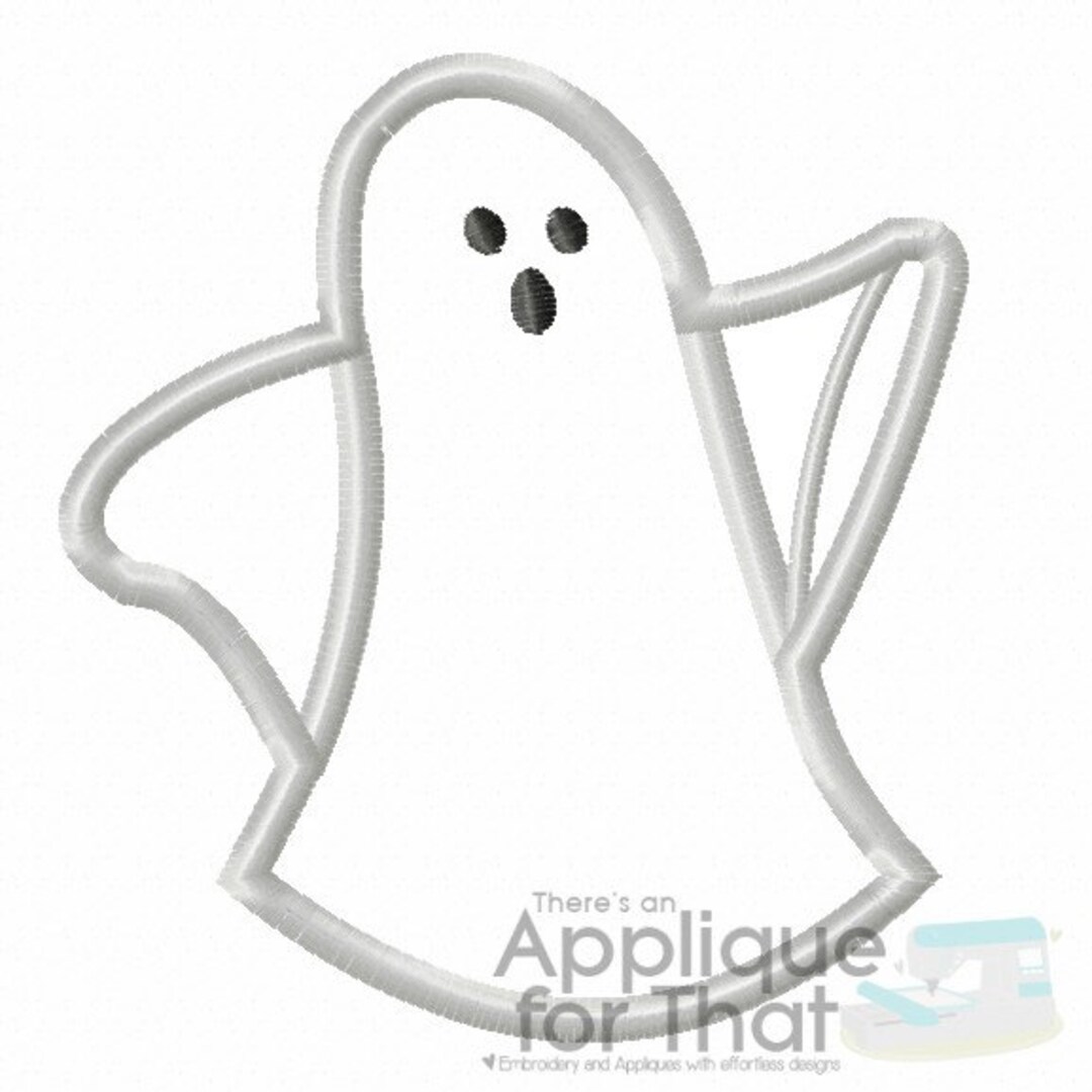Spooky Ghost Applique Design - Etsy