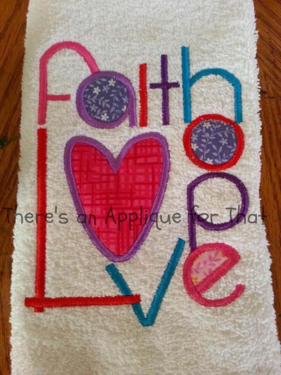 Faith Hope Love Applique Design - Etsy