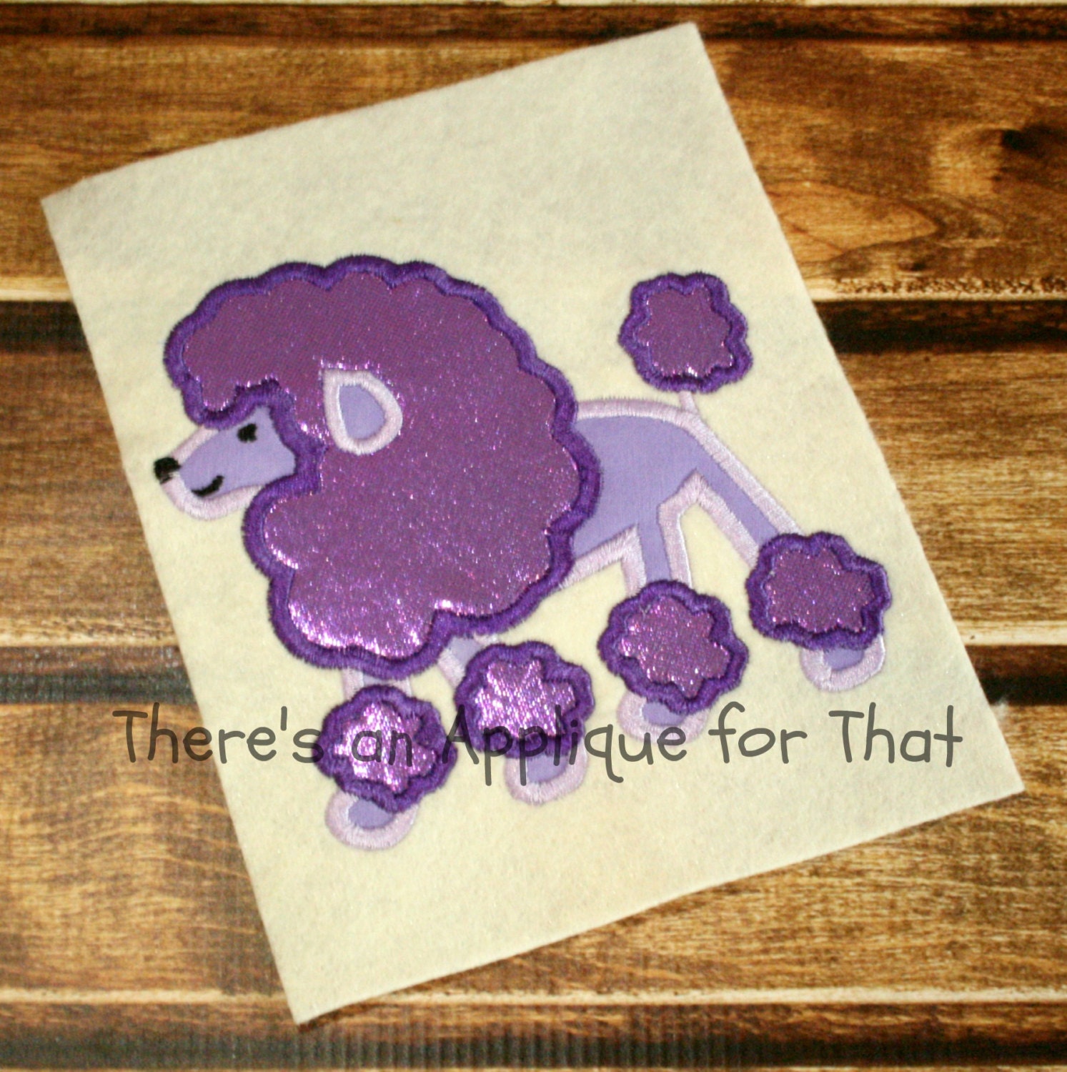 French Poodle Applique Design | Etsy