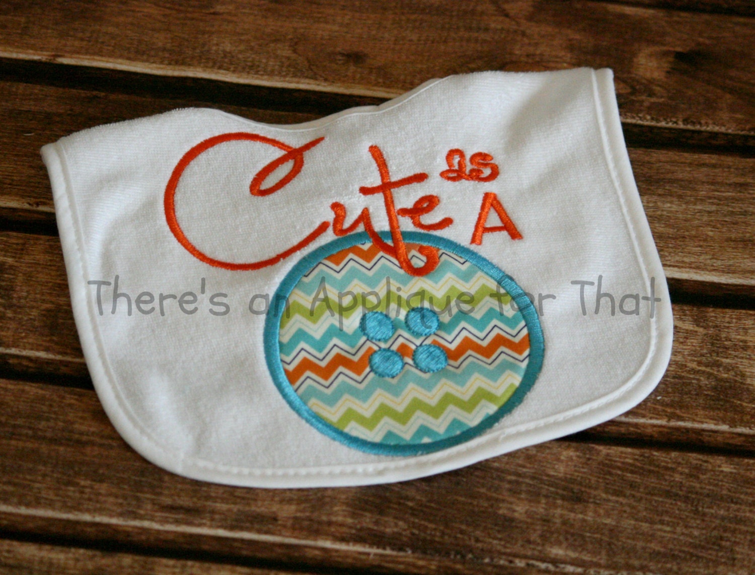 Cute as a Button Applique Design - Etsy