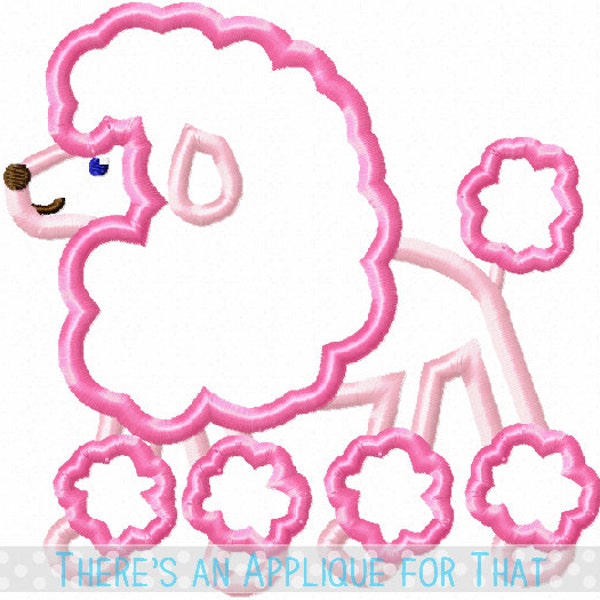 Poodle Applique - Etsy