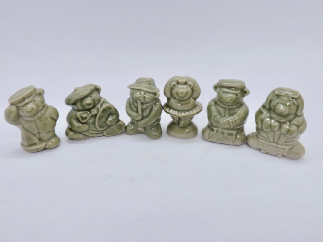 Wade Bear Ambitions Full Set of Green Coloured Figures (perfect) - Etsy