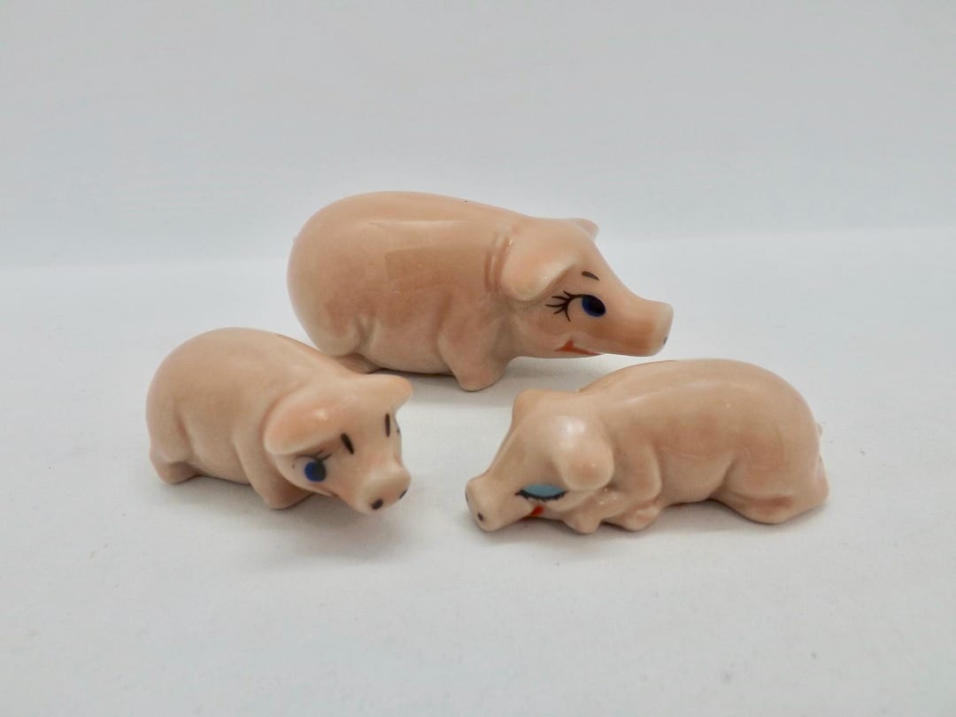 Wade Happy Family Pigs Set 1987 (perfect) - Etsy