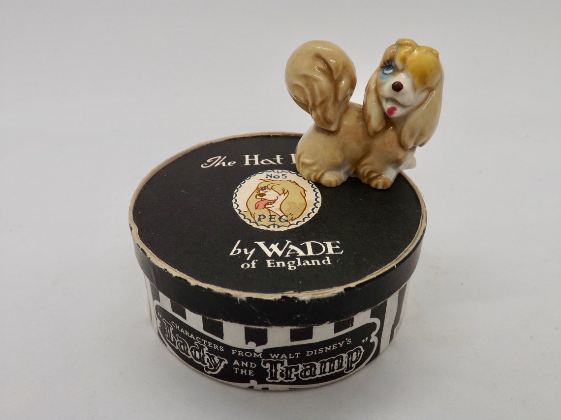Wade Rare Disney Hatbox Peg Figure 1960's With Original - Etsy UK