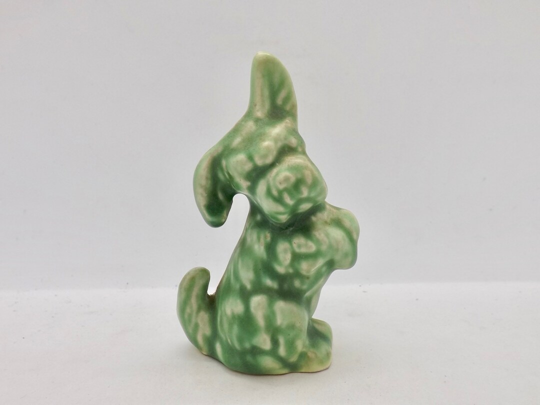 Price Brothers Small Green Dog 1950's perfect - Etsy
