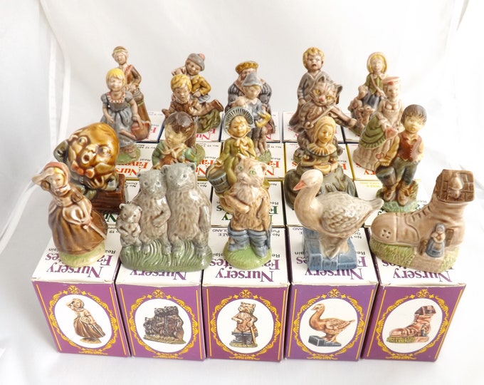 Wade Large Nursery Favourites Complete Set of 20 Figures 1972-81 All ...