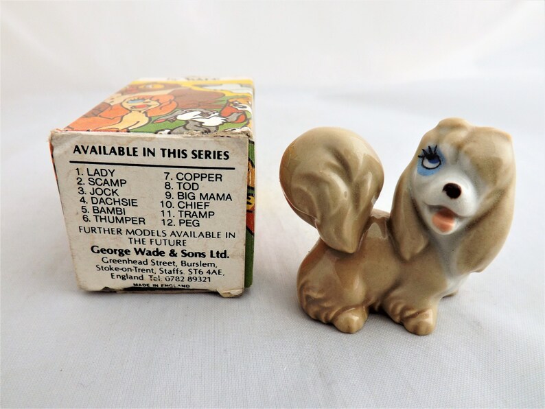 Wade Disney Hatbox Peg Boxed 1980's Perfect | Etsy