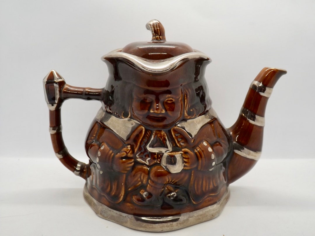 Vintage Price Kensington Character Toby Jug Teapot Brown Glazed 1963 ...