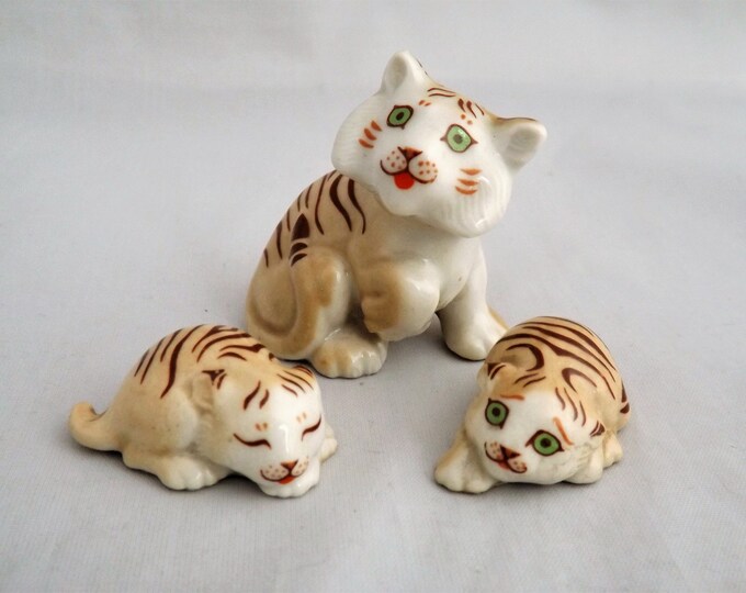 Wade Rare Happy Family Tigers 1987 perfect - Etsy