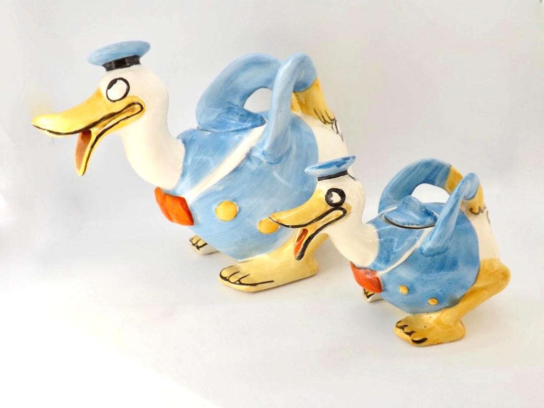 Wade Wadeheath Rare Large Donald Duck Teapot 1930's (perfect) - Etsy