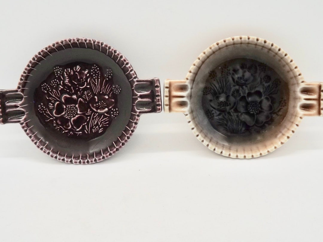 Wade 2 Flower Design Pin/ash Trays 1950's perfect - Etsy