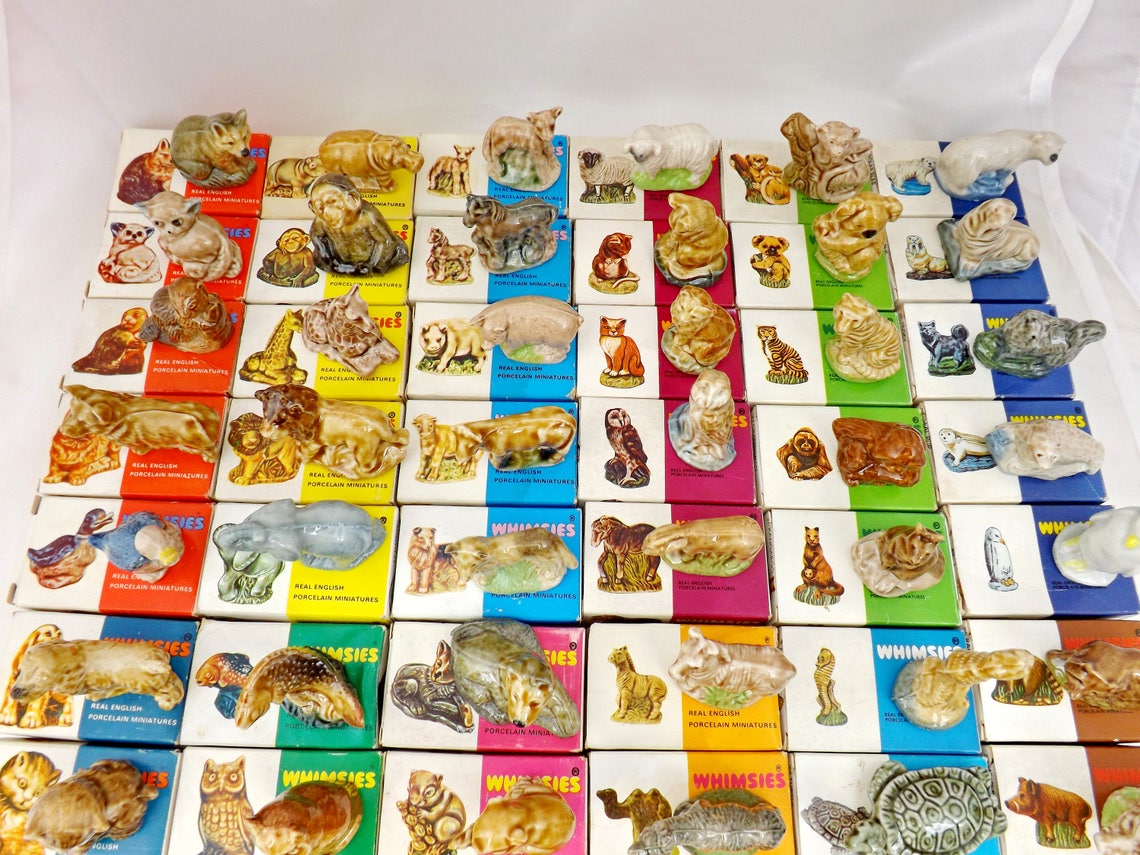 Wade Whimsie All 12 Complete Sets Boxed 1971 -1984, 60 Boxed Whimsies ...