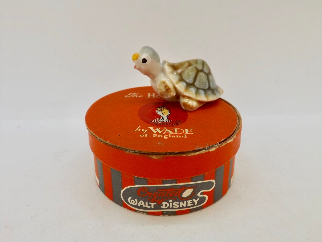 Wade Rare Disney Hatbox Merlin as a Turtle Figure 1960's With Original ...