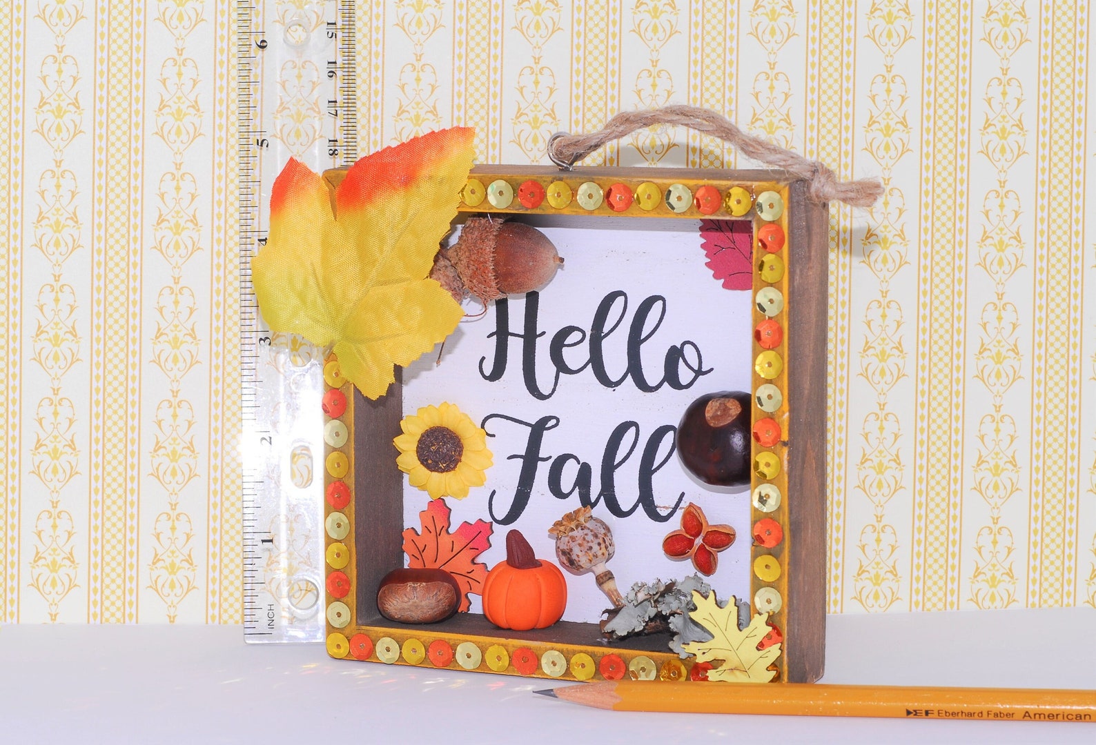 Small Fall Decor Shadow Box Miniature Autumn Diorama Harvest - Etsy UK