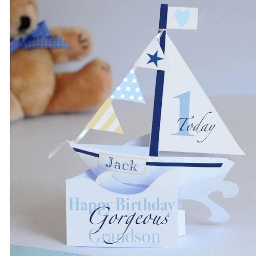 Nautical First Birthday Invitation Editable Template | Etsy