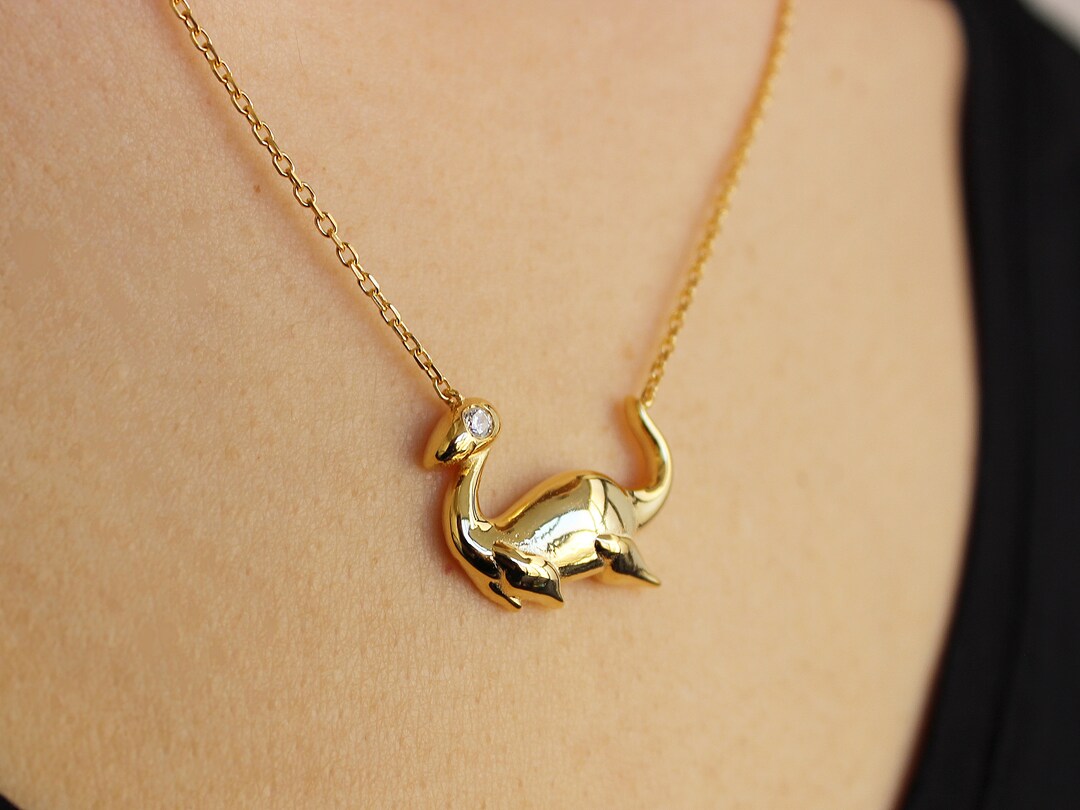 Loch Ness Monster Necklace, Silver Loch Ness Monster Necklace, Gold ...