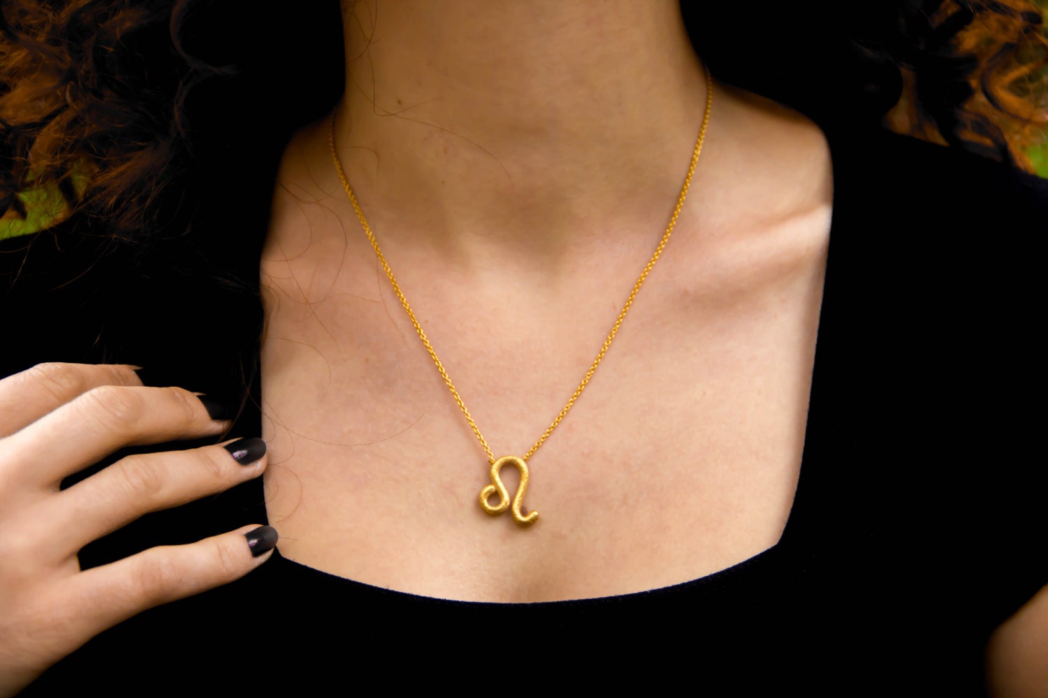 Sterling Silver Leo Necklace Gold Leo Necklace Silver Leo - Etsy