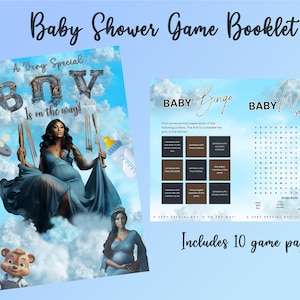 Personalized Baby Shower Activity Book. Baby Shower Game Booklet - Etsy