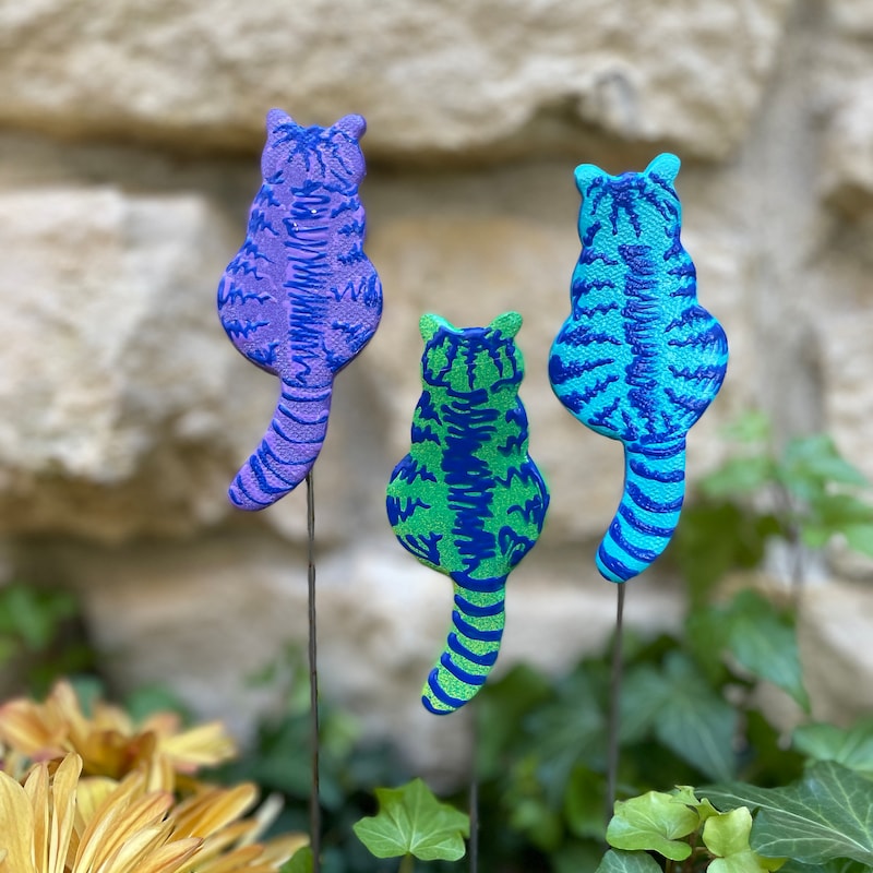 Outdoor Garden Cat Decor - Etsy