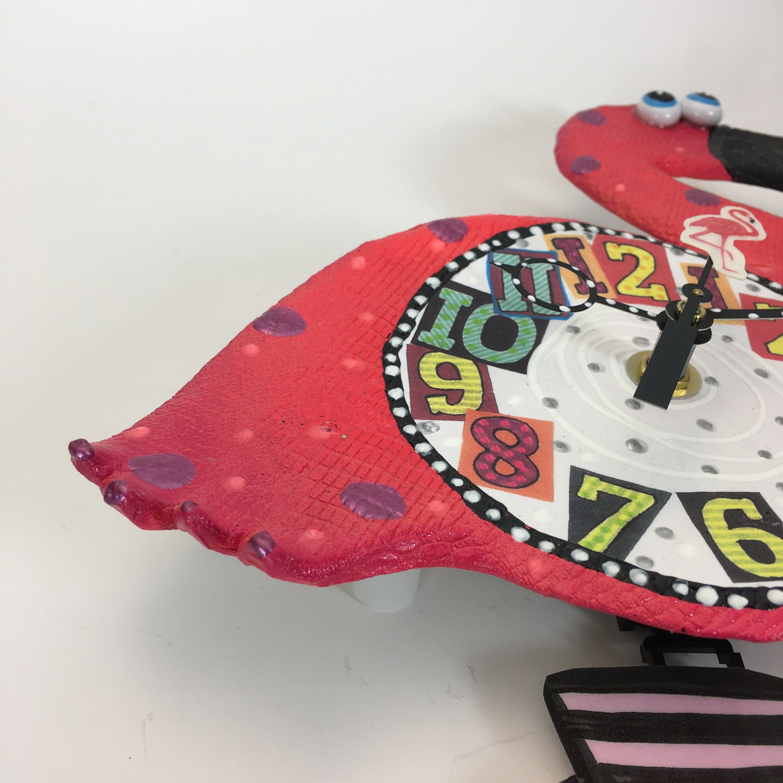 Flamingo Wall Clock with Pendulum,Flamingo Home decor,Tropical decor ...