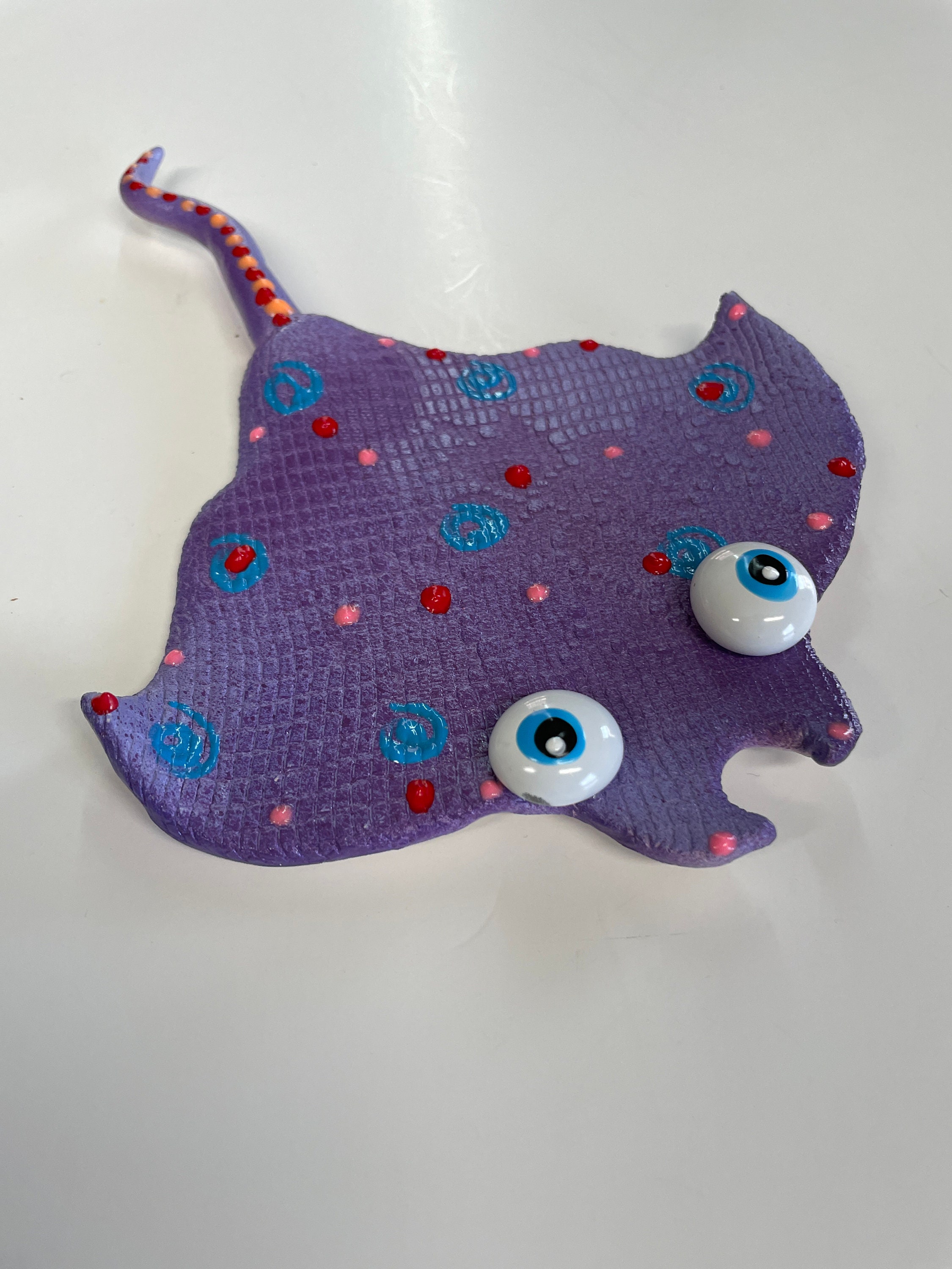 Pink Stingray, Whimsical wall hanging Stingray, Beach Theme,Handmade ...
