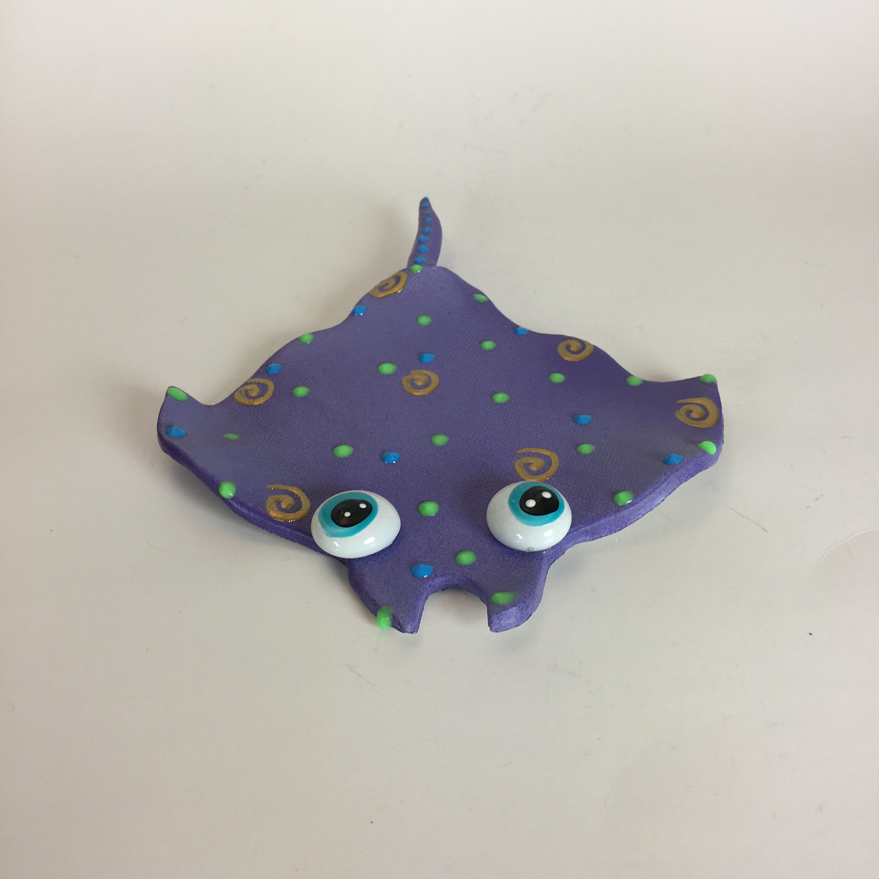 Stingray, Whimsical wall hanging Stingray, Beach Theme,Handmade ceramic ...