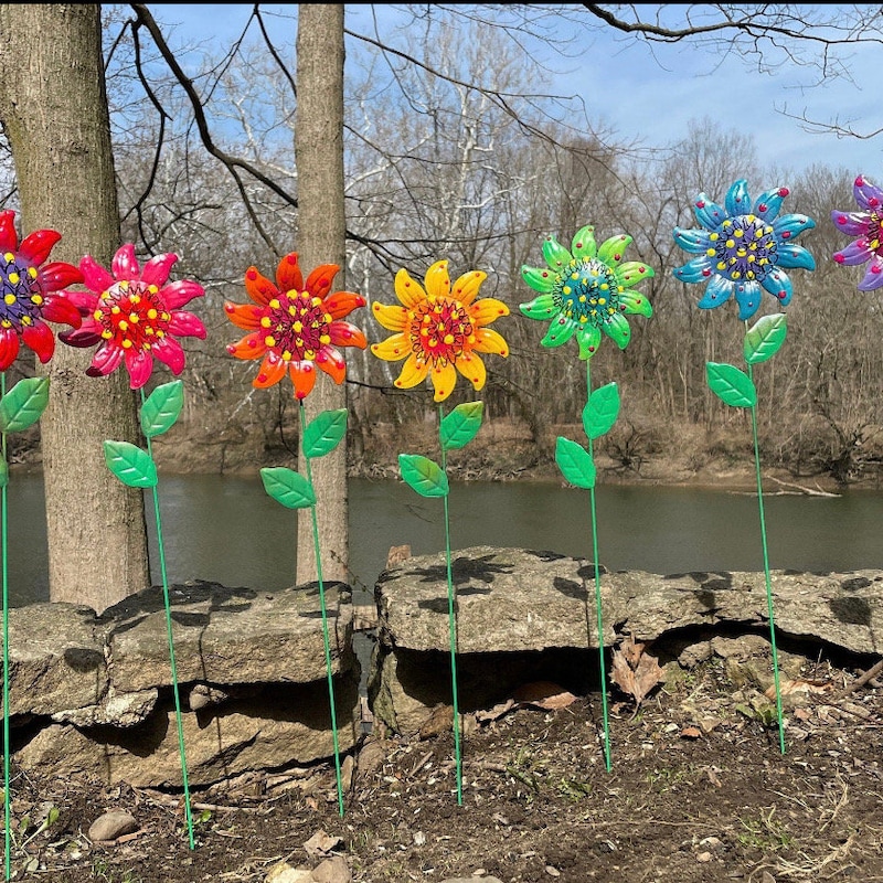 Spring Yard Stakes - Etsy