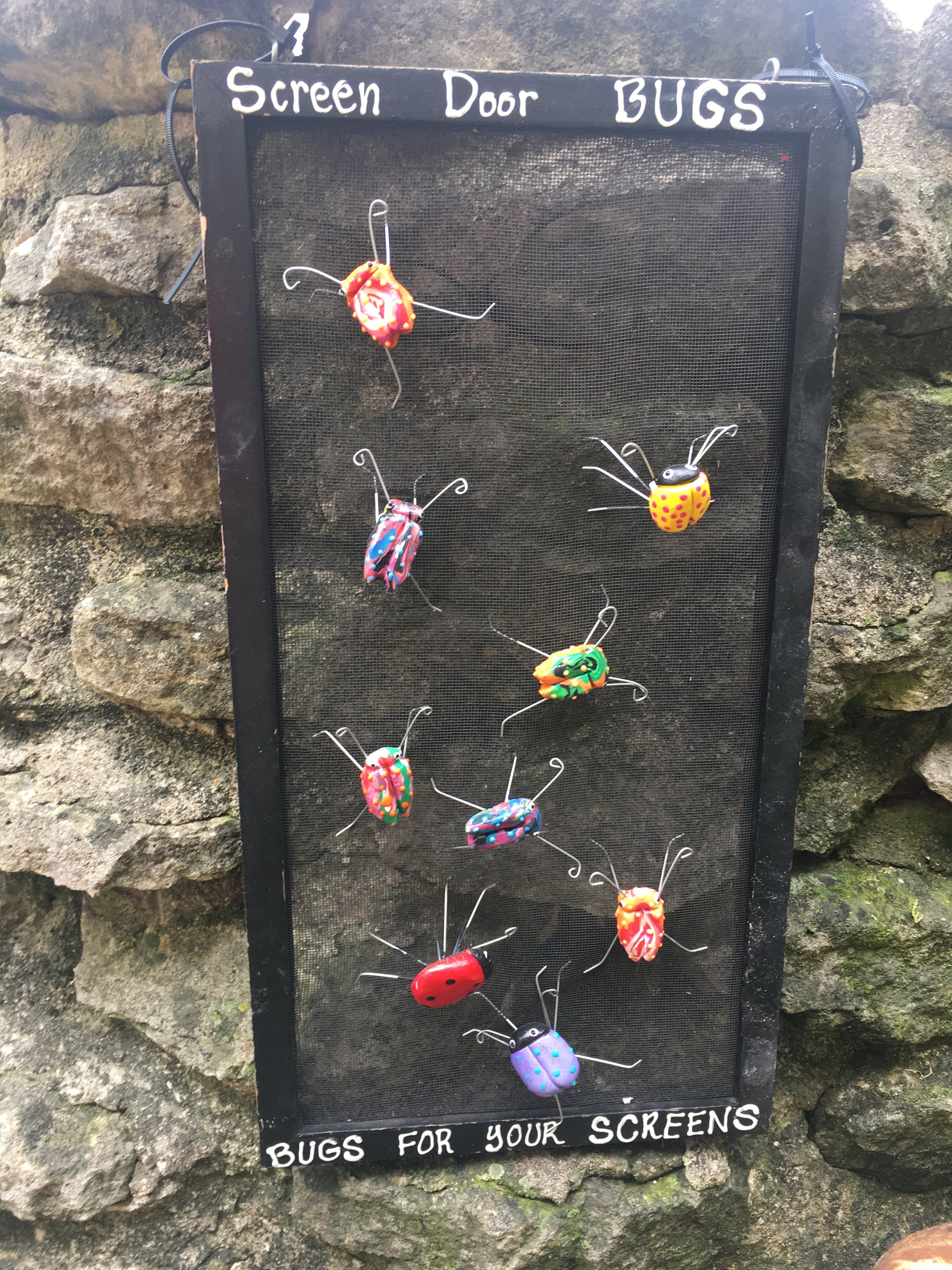 Screen Bug, Screen Bug Sculpture,Clay Screen Bugs, Insect Art Sculpture ...
