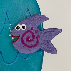 Fish Pendulum Wall Clock,unique Clock,handmade Clock,sealife Wall Clock ...