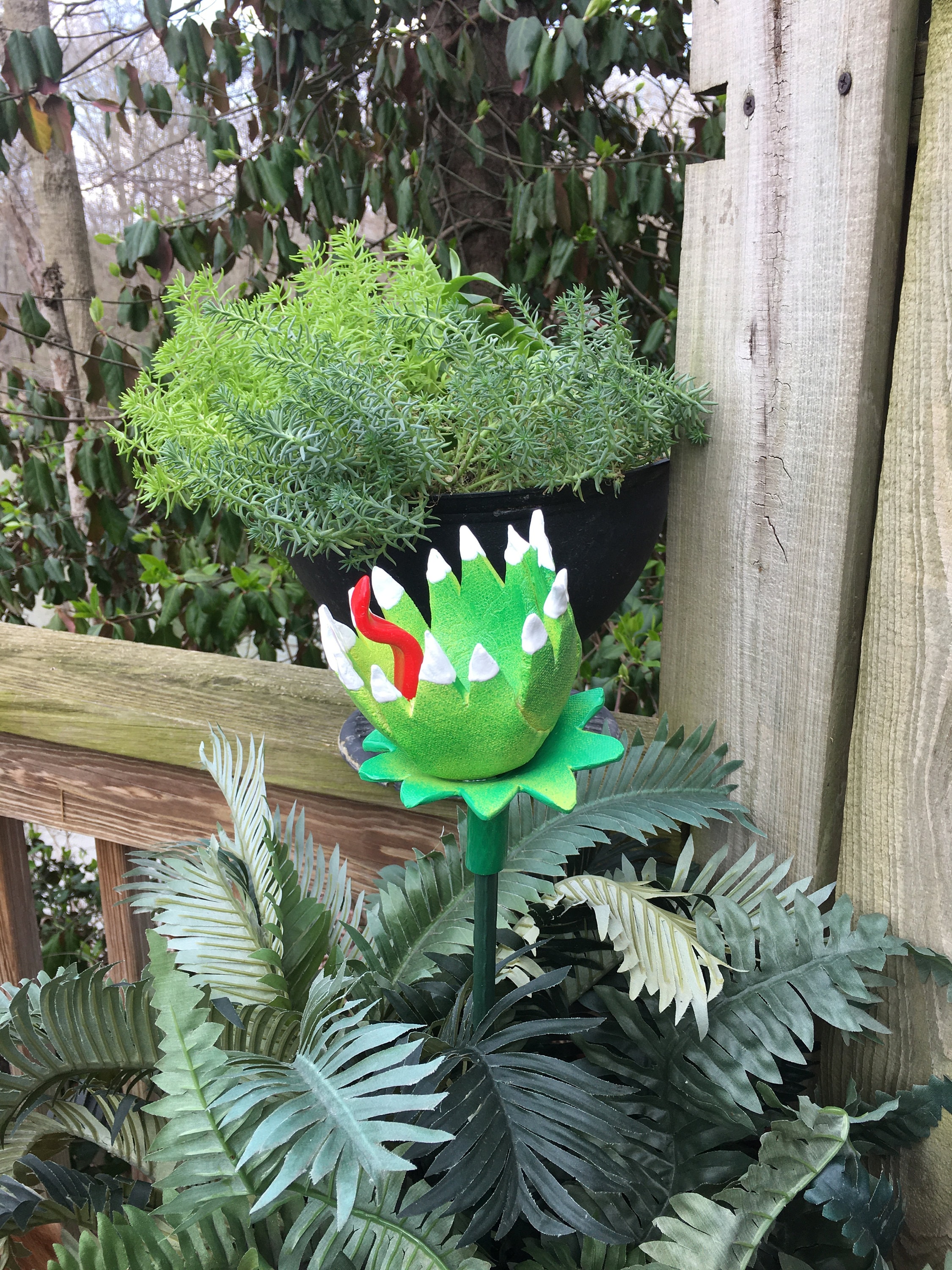 Venus Fly Trap ,Ceramic Venus Fly Trap Garden Stake,Monster Plant Eater ...