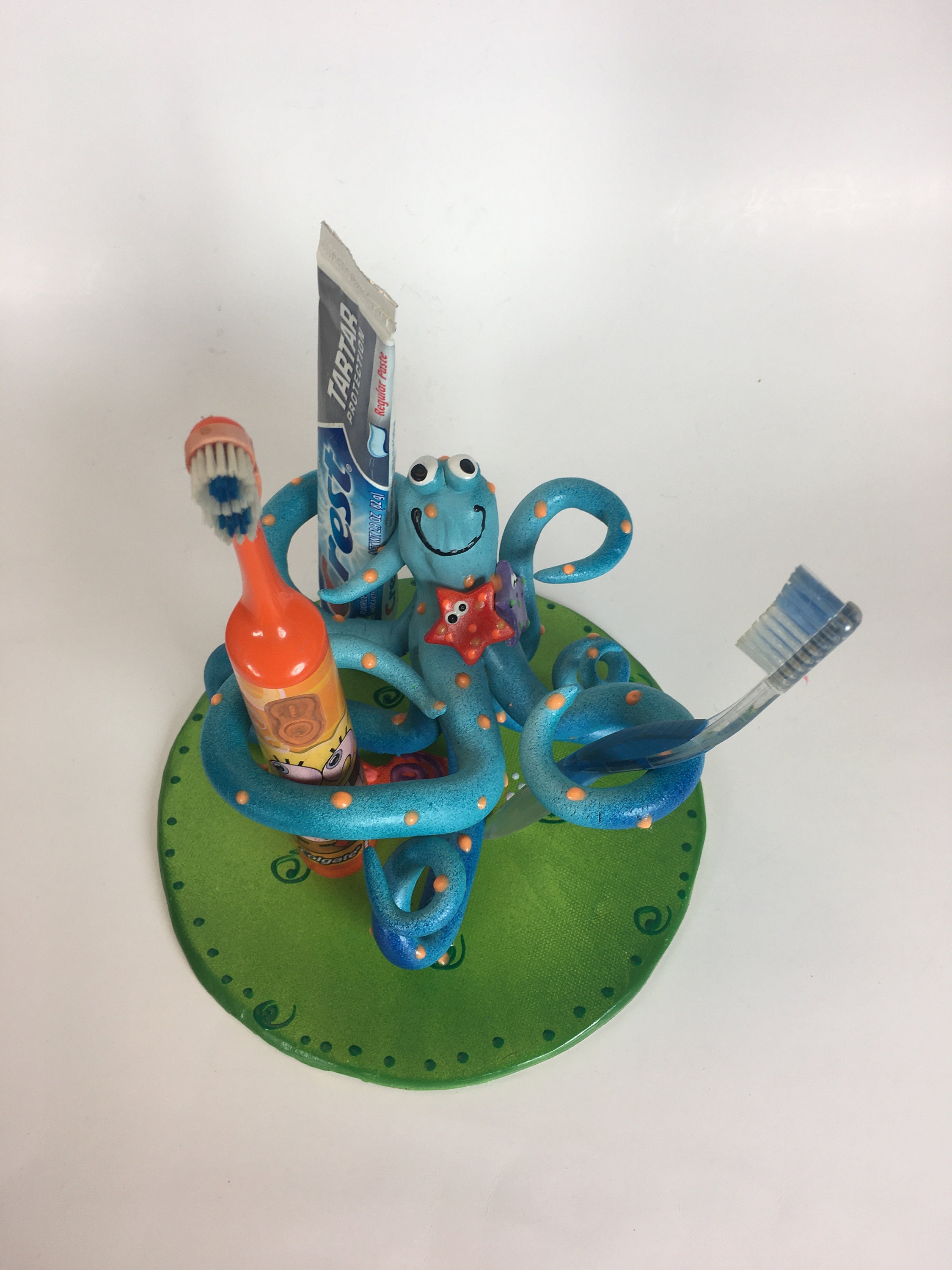 Octopus, Kids Toothbrush Holder, Ocean, Aquarium, Under the Ocean, Fish ...