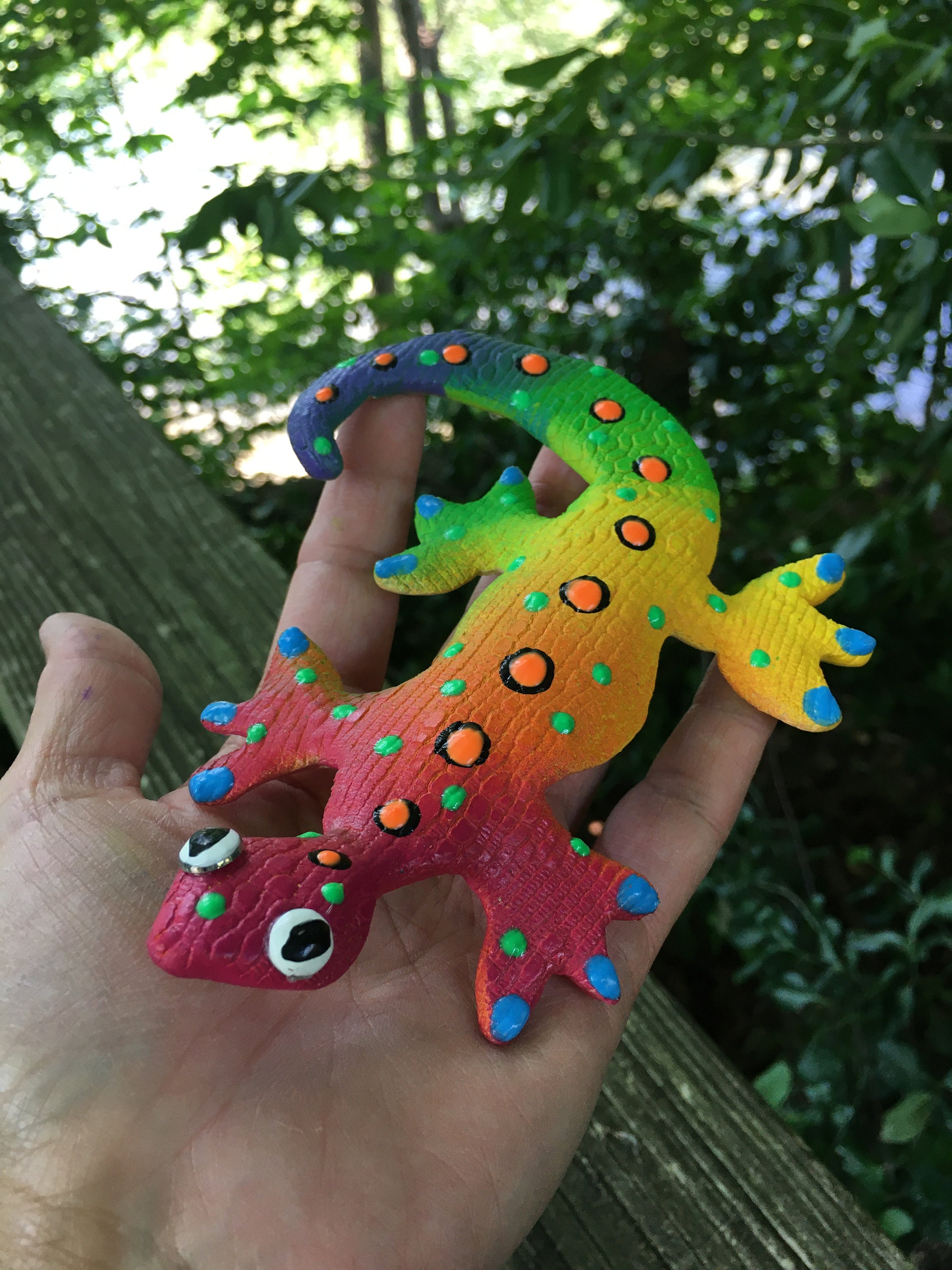 Gecko, Lizard Outdoor Wall Decor, Tropical Gecko Tree Fence, Wall ...