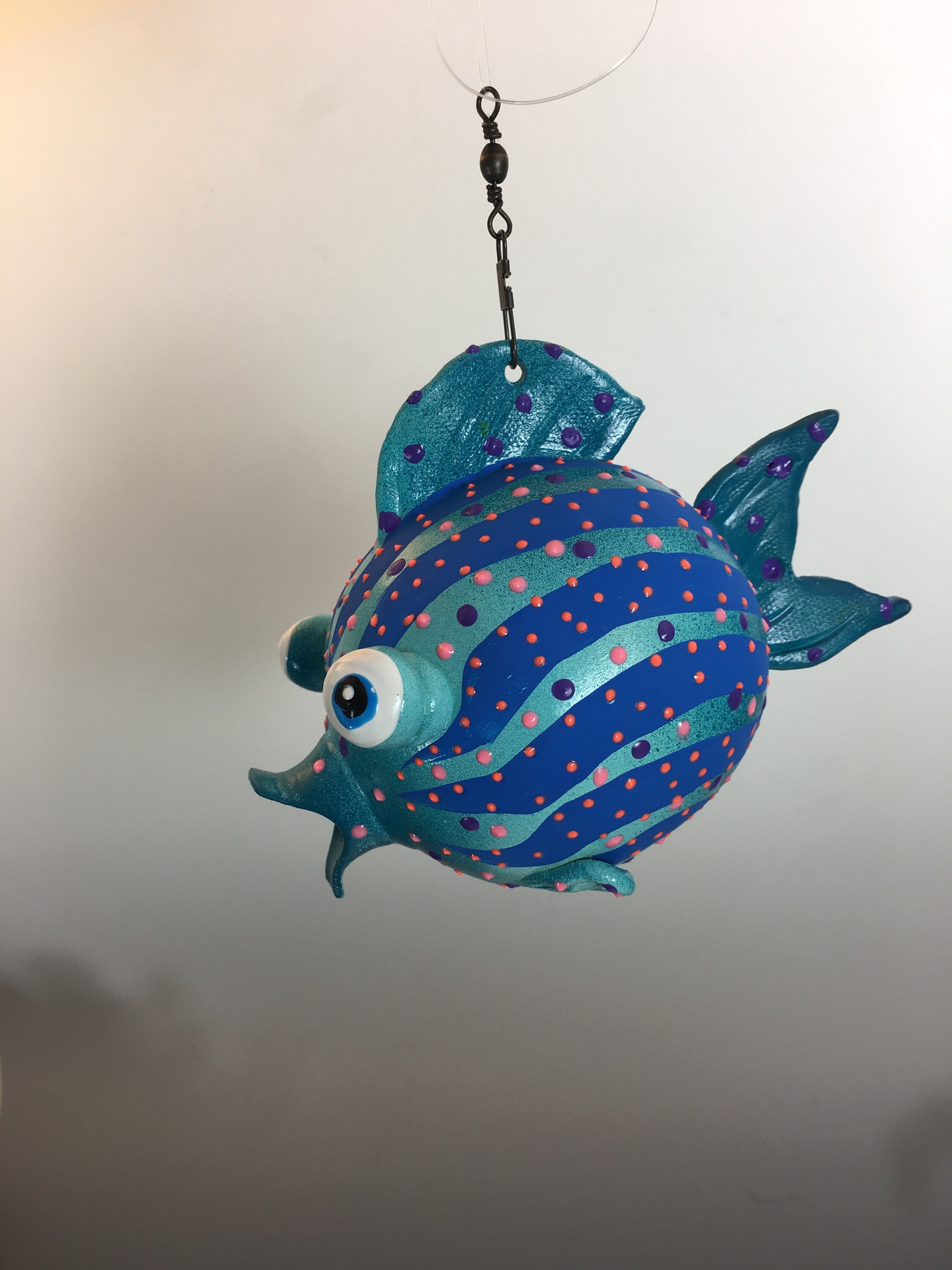 Whimsical Hanging Blowfish, Puffer Fish, Under the Sea,,Aquatic, Beach ...