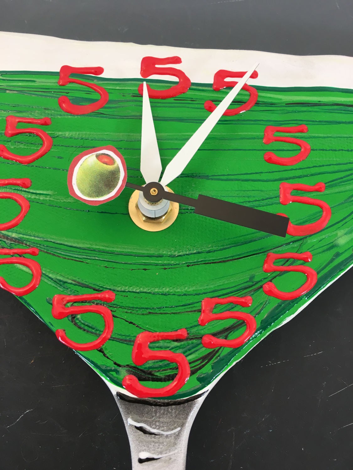 Unique Clock, Martini Wall Clock, Martini Glass Clock, Martini Glass ...