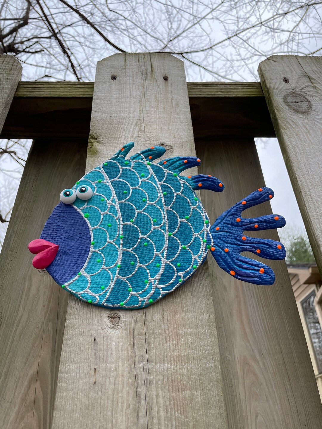 Blue Fish,blowfish Wall Hanging,under the Sea,ocean Decor,beach House ...