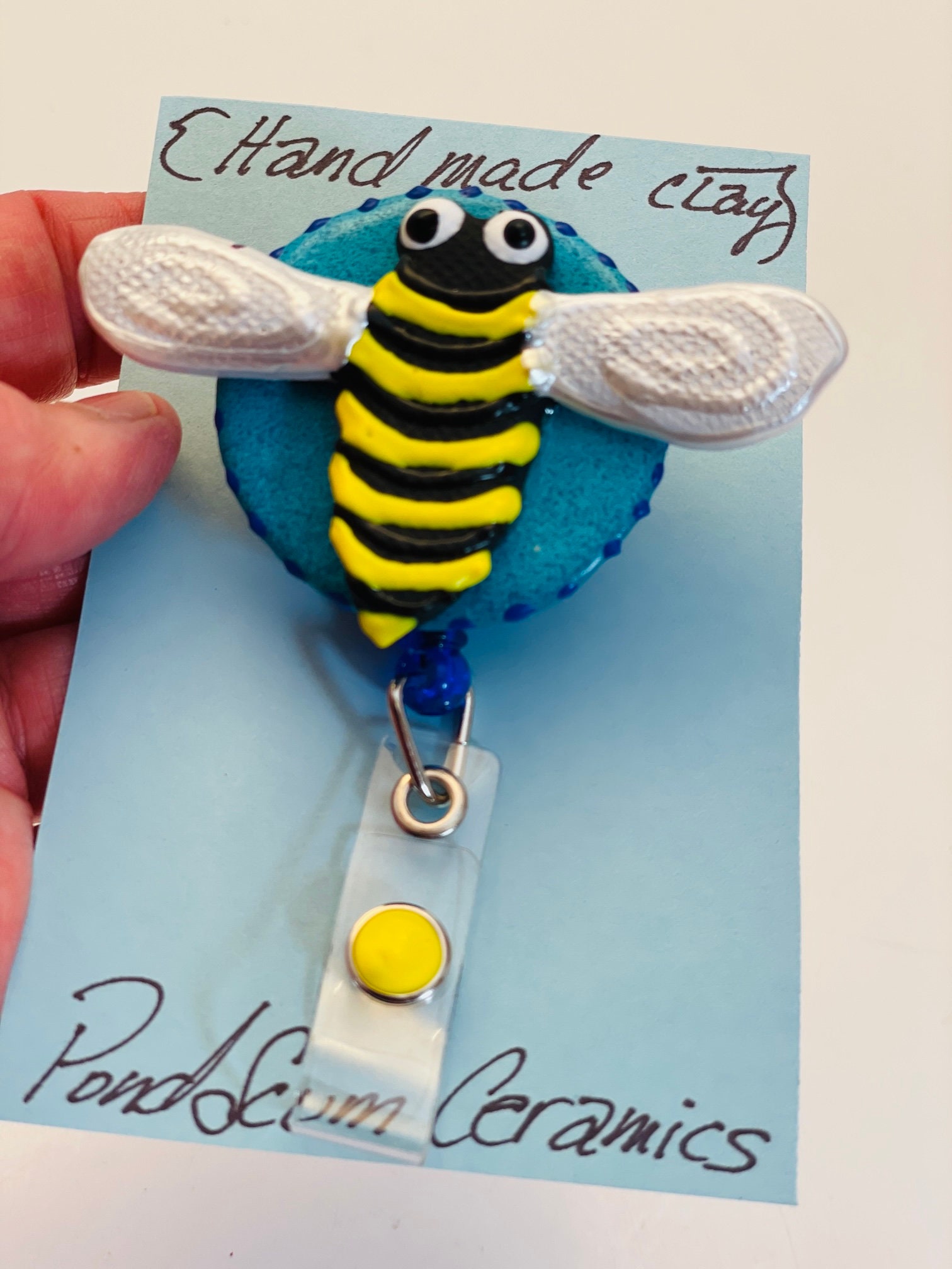 Bumble Bee Retractable Badge Reel Nurse RN Key Card Cute Nurse Gift ID ...