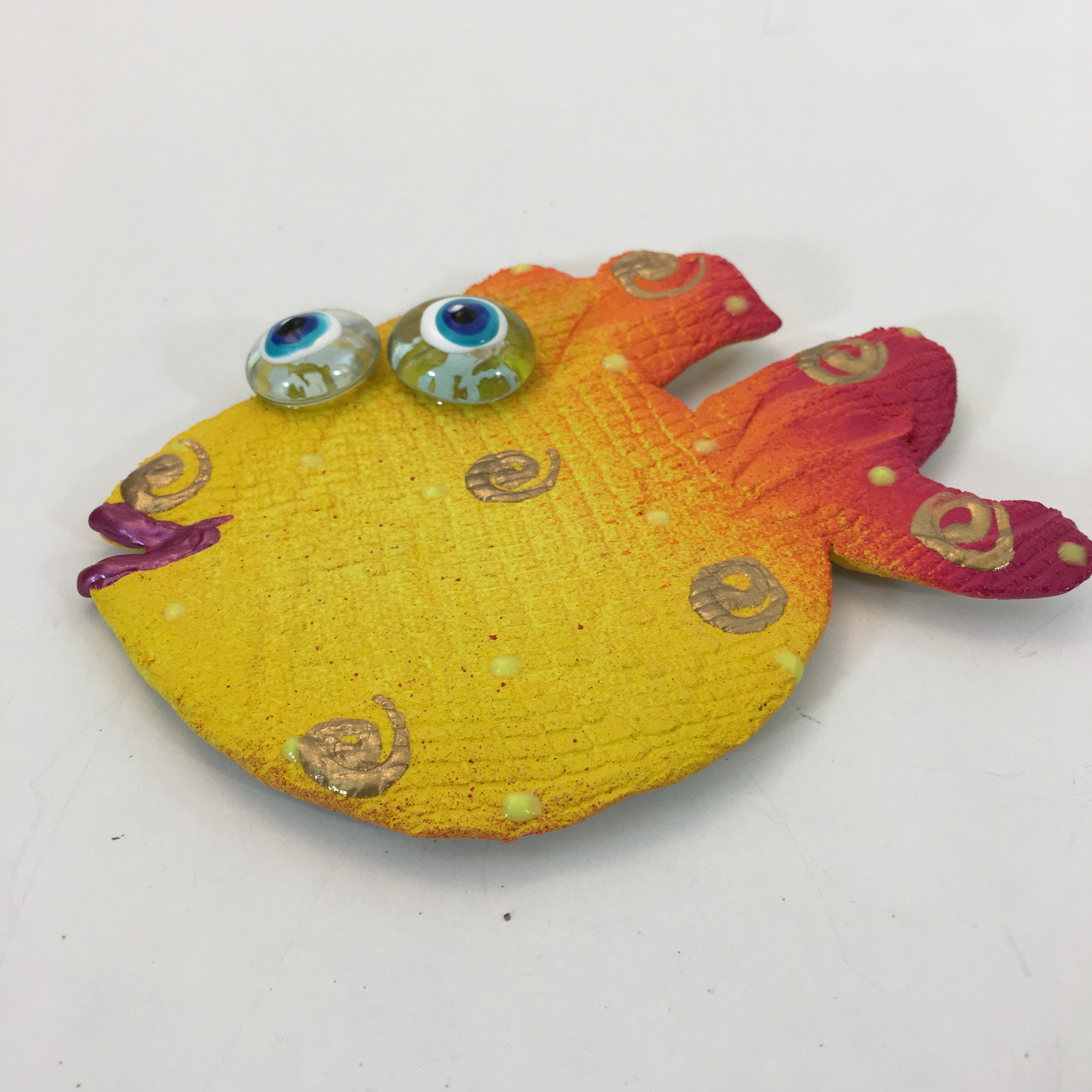 Whimsical wall hanging Fish, underwater fish room decor,Beach theme ...