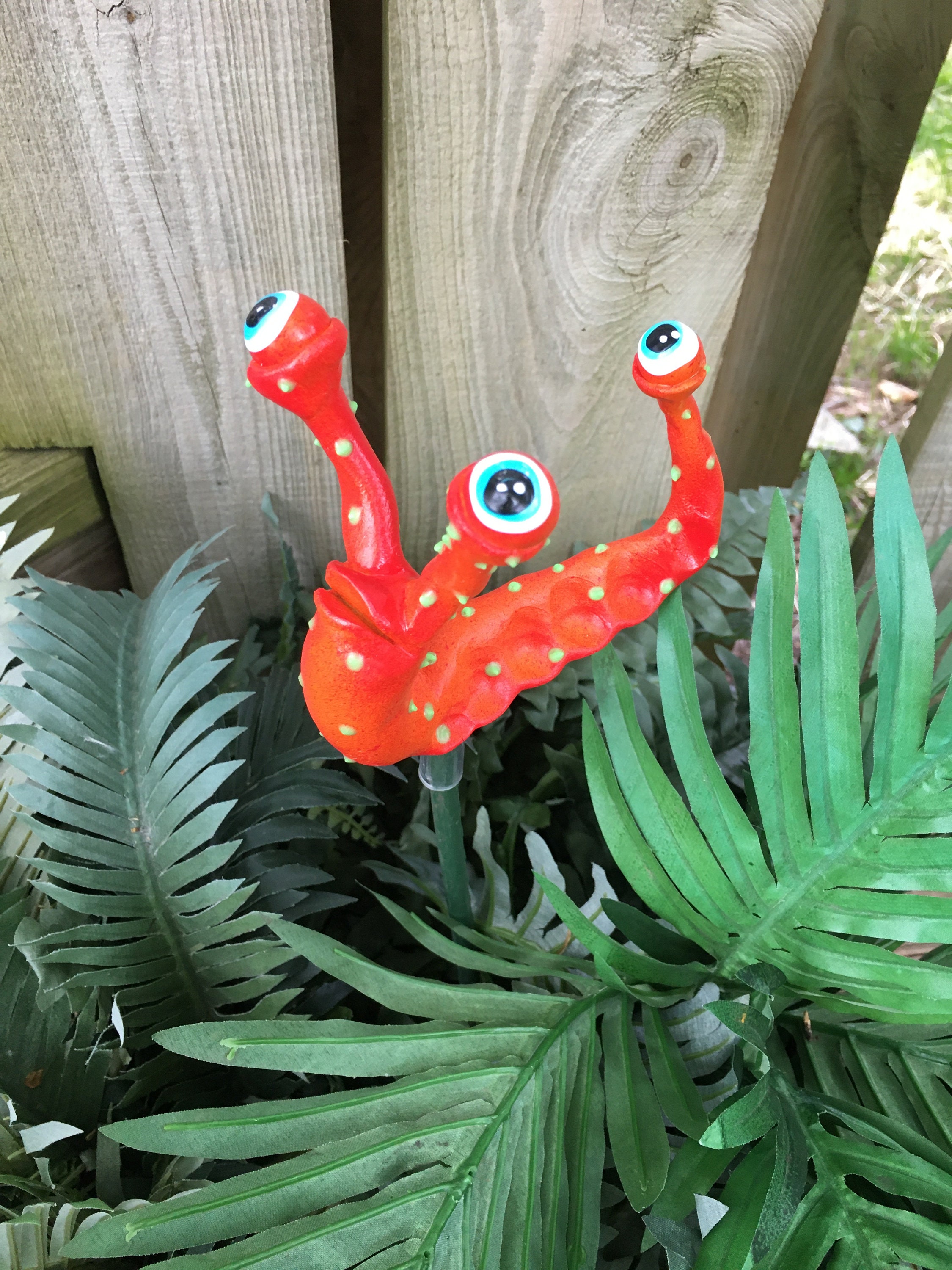 Ceramic Sea Slug Garden Stake,Fairy Garden, Garden Stakes,Potted plants ...