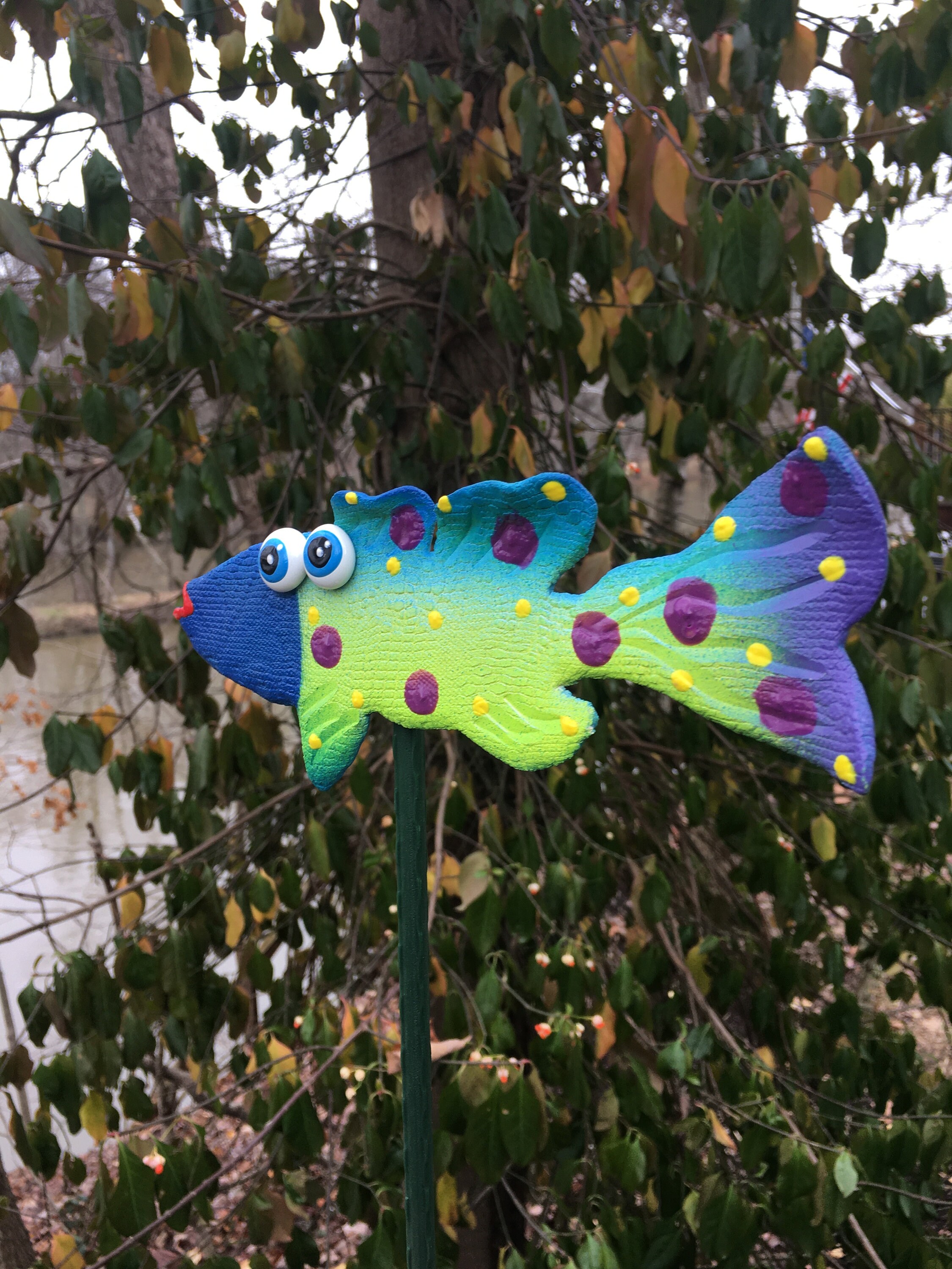 Fish Garden Stake,Fish Garden Stake, Garden Stakes,Potted plants, Great ...