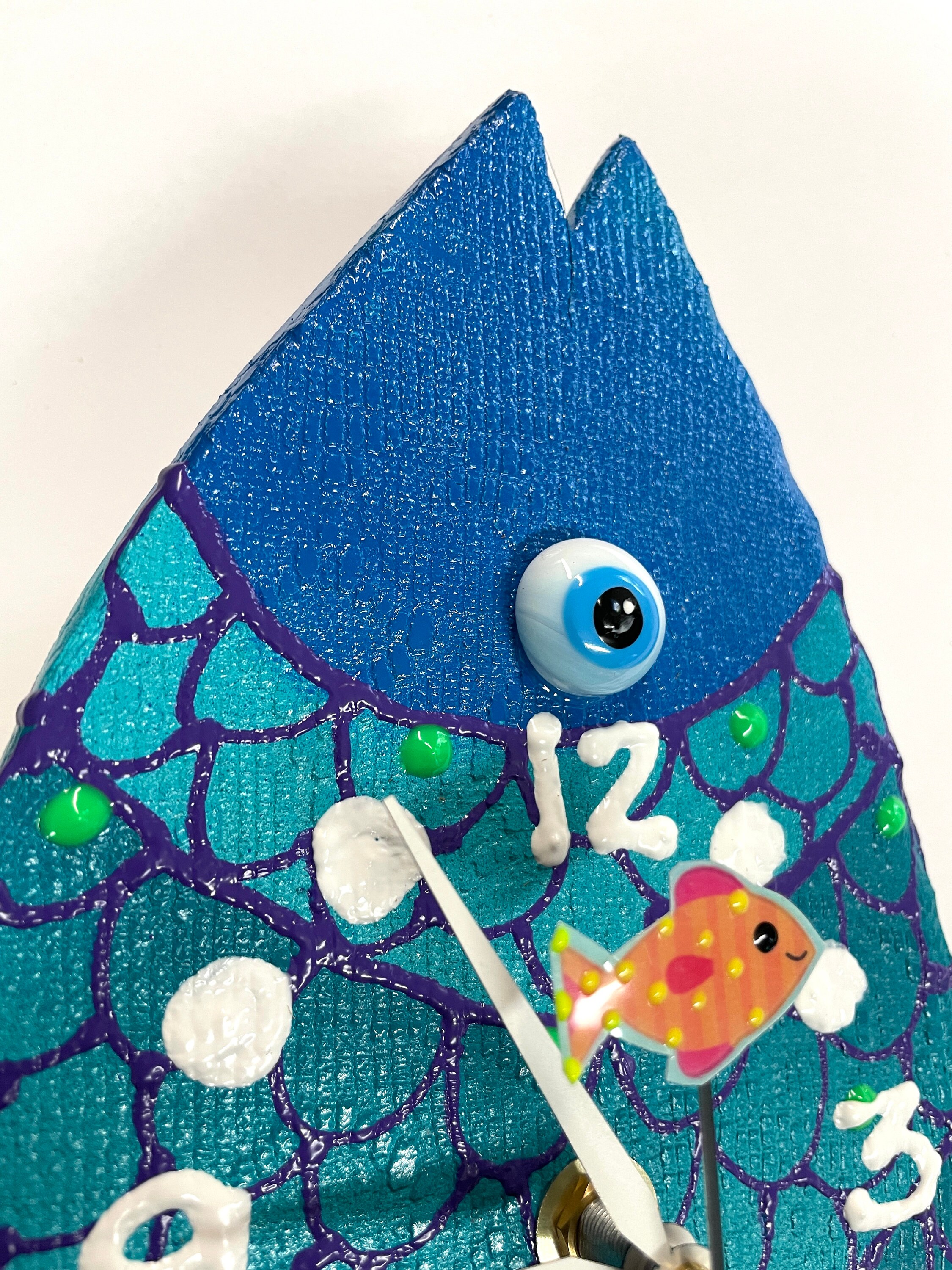 Fish Wall Clock with Pendulum, Beach House Decor, Florida Decor, unique ...