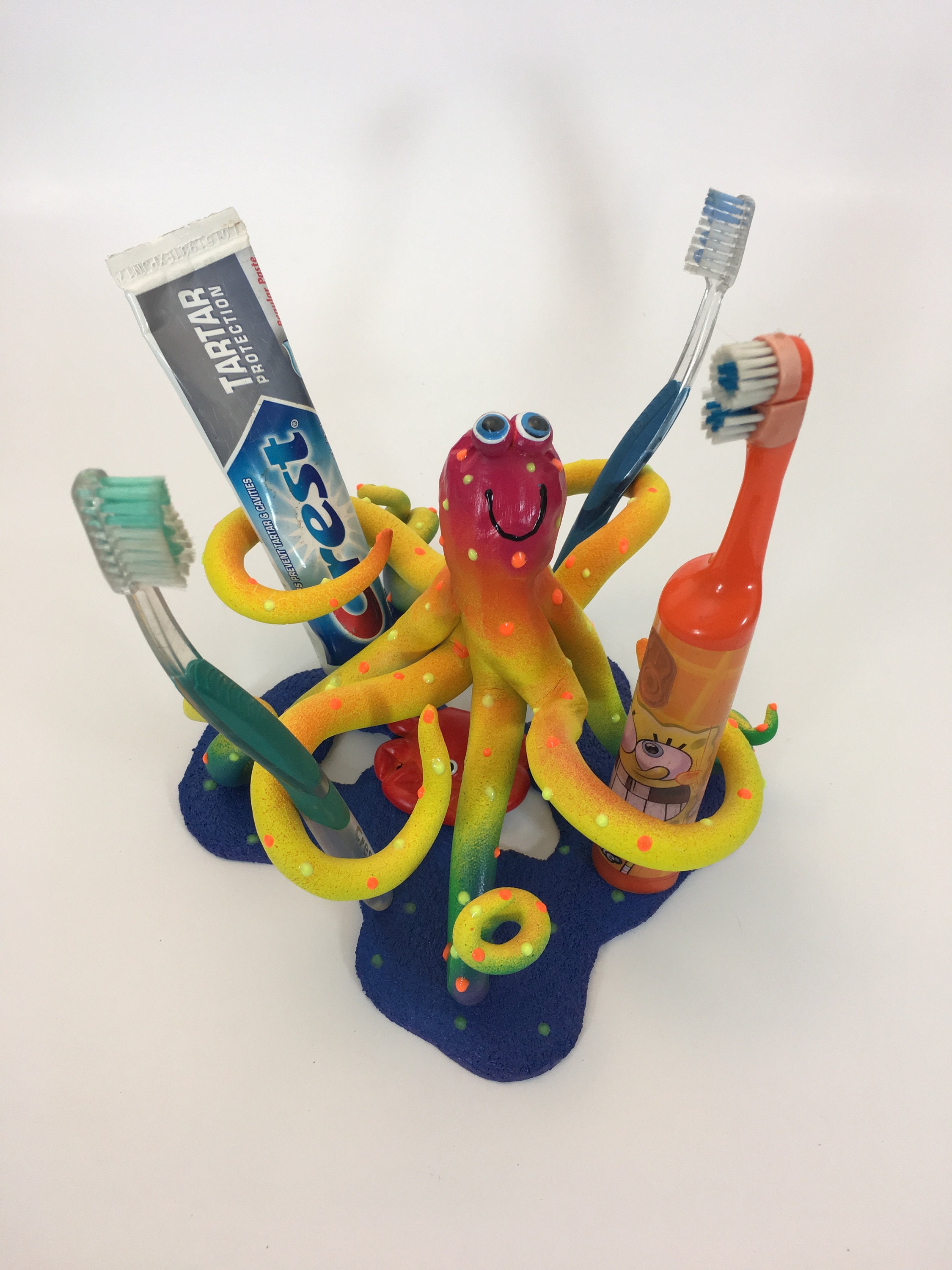 Octopus, Kids Toothbrush Holder, Ocean, Aquarium, Under the Ocean, Fish ...