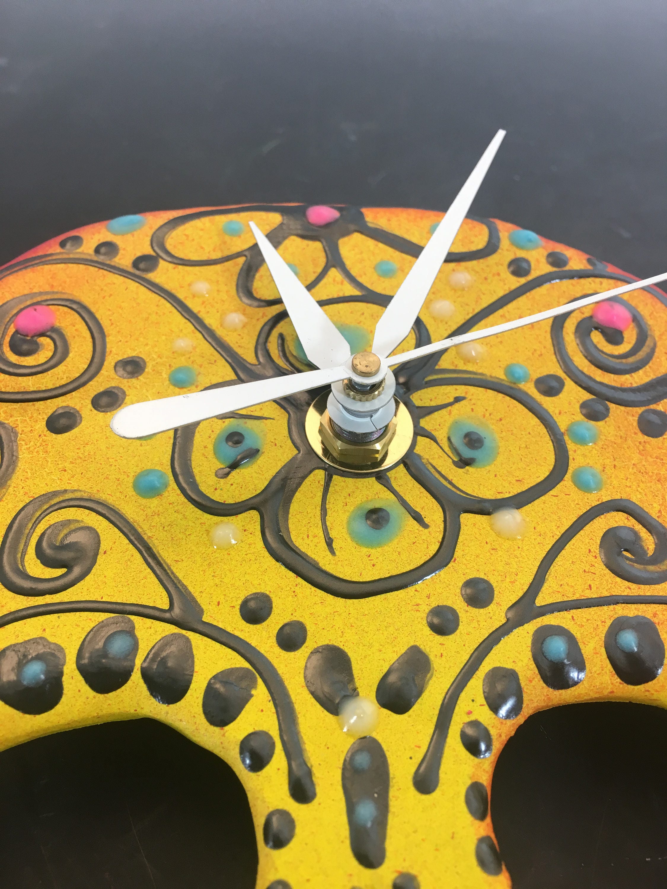 Sugar Skull Clock,Day of the Dead Skull Wall Clock, Sugar Skull,Unique ...