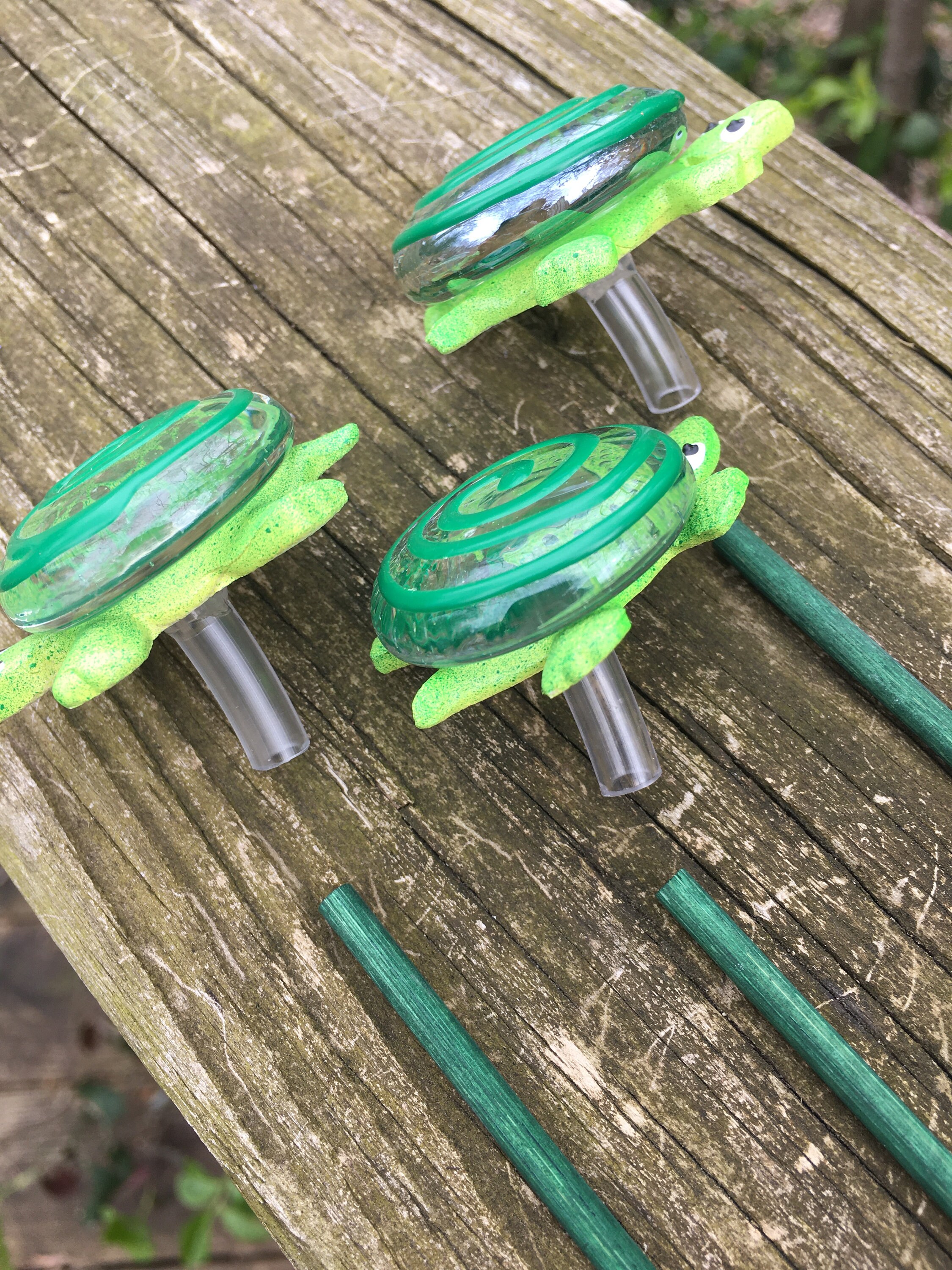 Sea Turtle Garden Stakes, 3 Sea Turtle Garden Stakes,Potted plants ...