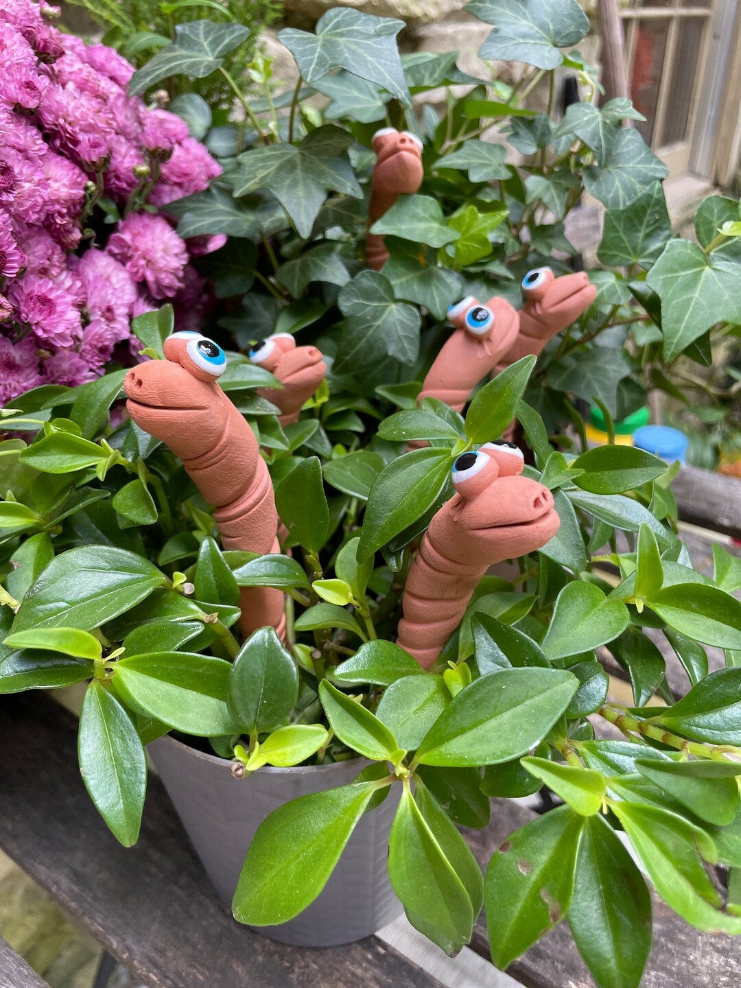 Worms for Your Garden,water Sensor Worm,garden Worm Decoration, Potted ...